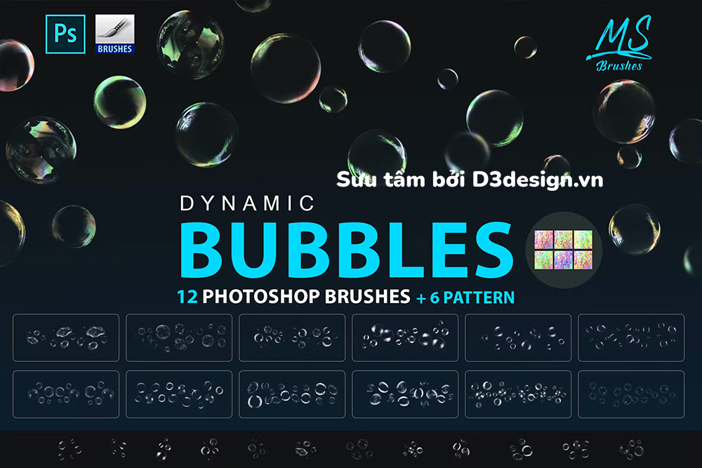 D3Design - Tải Brush Photoshop Bong Bóng Nước Cực Đẹp Dành Cho Designer ...