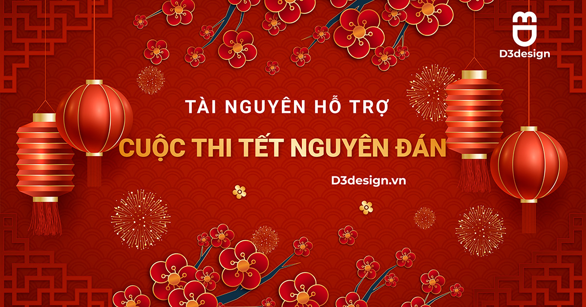 D3Design - TÀI NGUYÊN HỖ TRỢ CUỘC THI THIẾT KẾ BANNER TẾT NGUYÊN ĐÁN ...