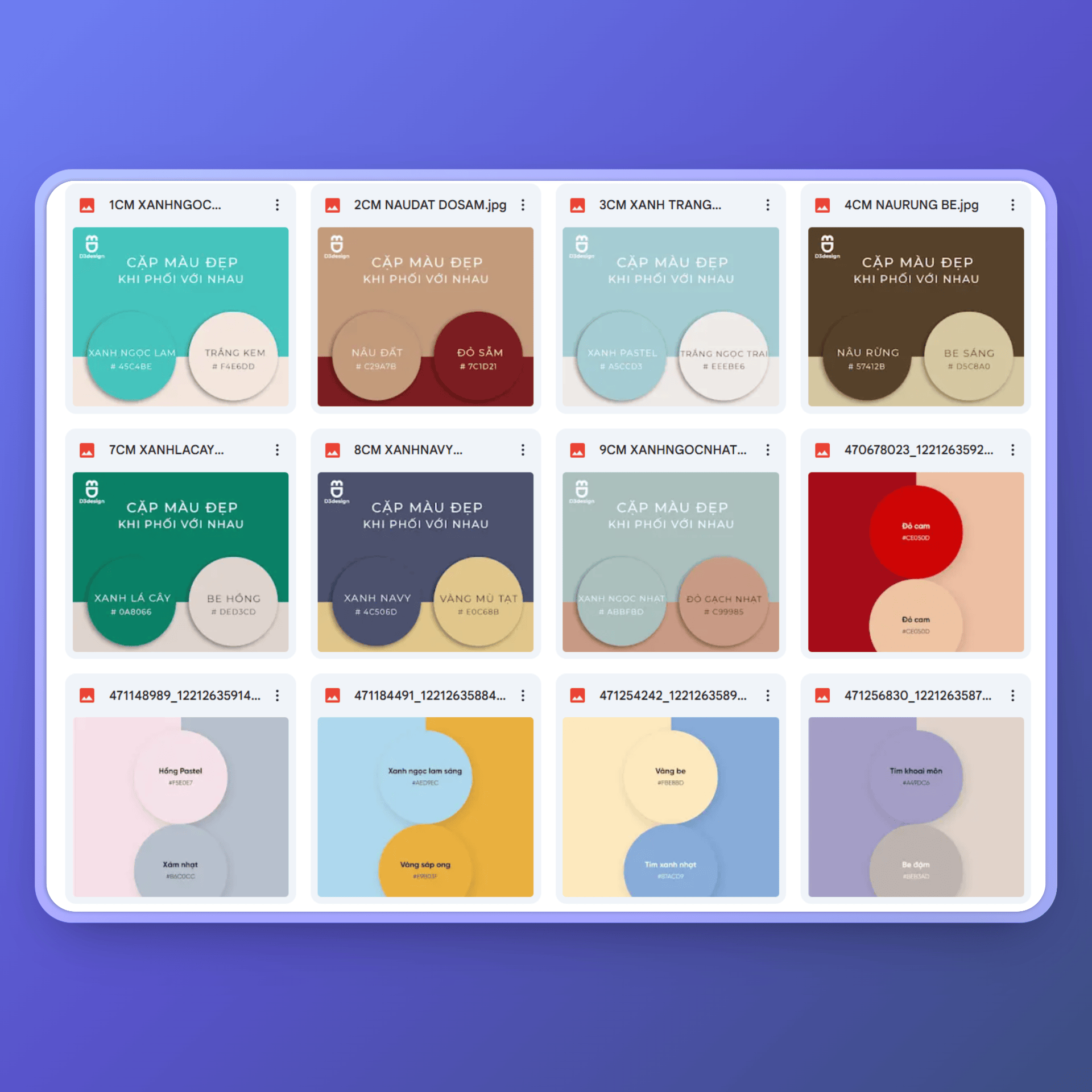 D3Design - 100 Bảng Color Palette, Ý Tưởng Phối Màu Đẹp Mê Hồn Dành Cho ...
